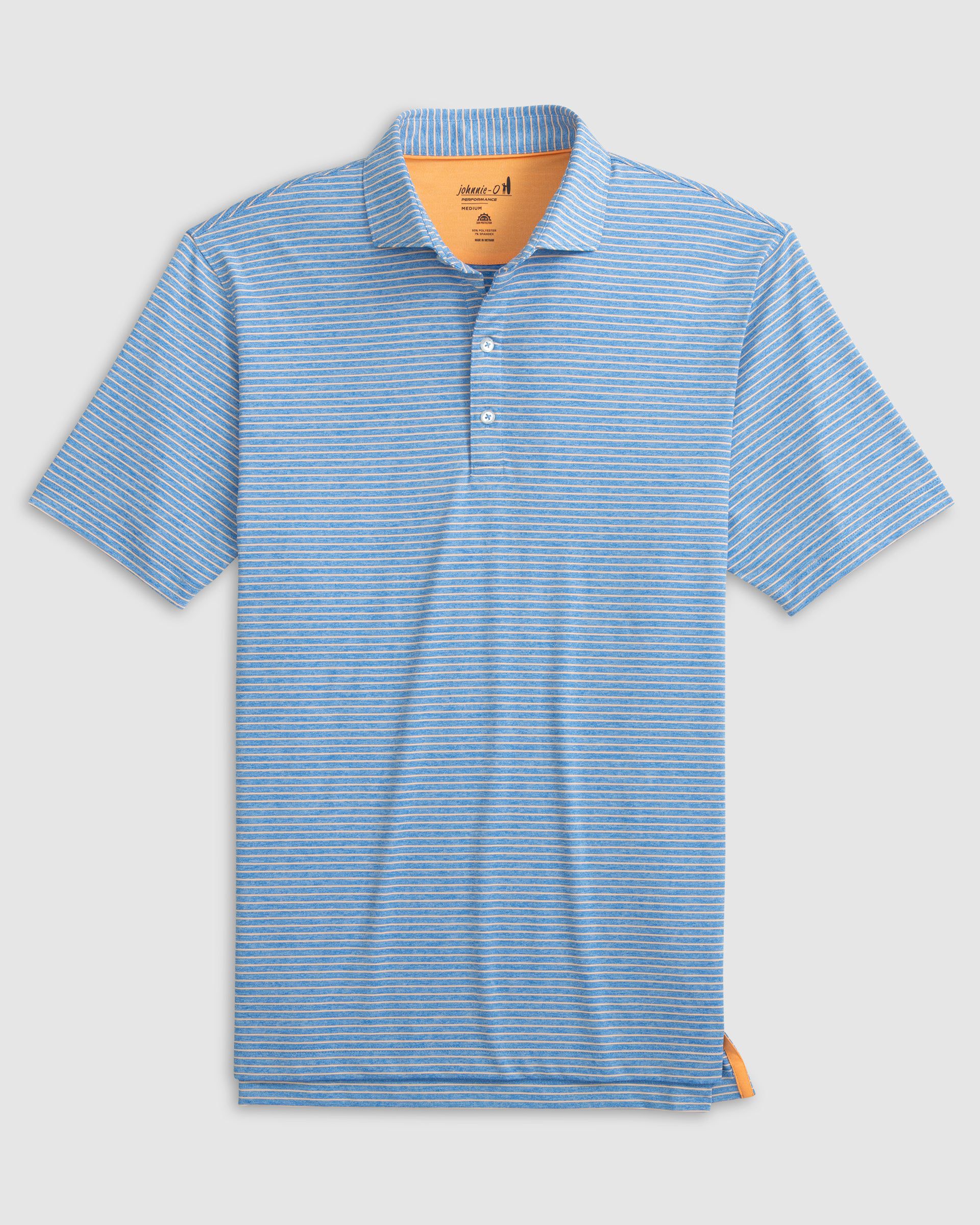 Michael Jr. Striped Jersey Performance Polo – Southern Belles